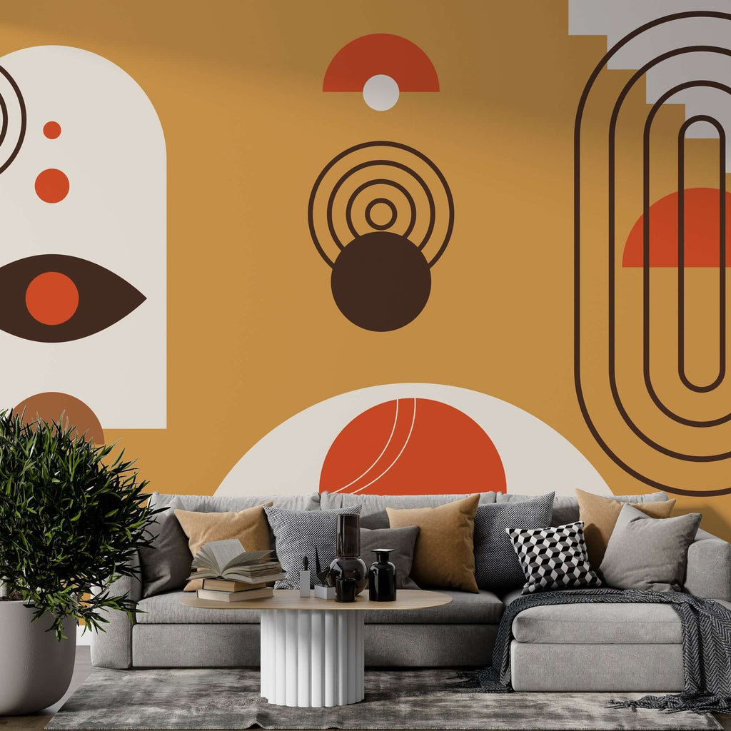 Boho Circle Wallpaper Mural - Transform Your Space! | Geometric Shapes ...