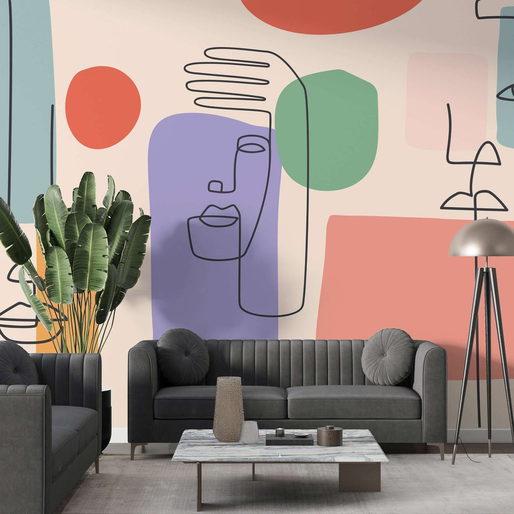 Matisse Wallpaper Mural: Vibrant Artistry for Your Walls | Geometric ...