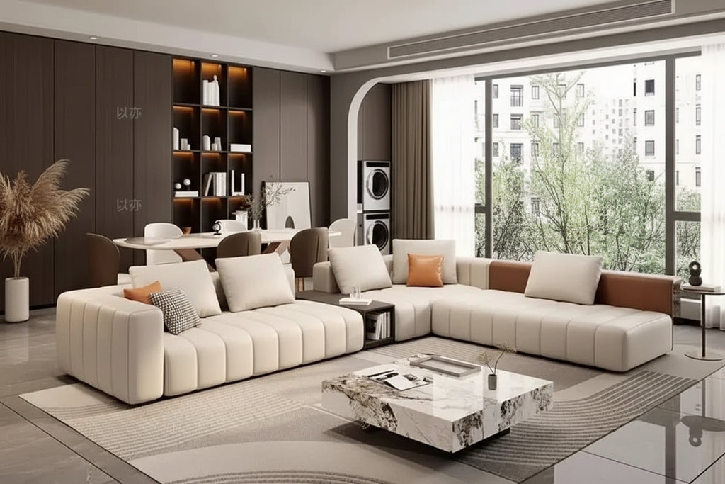 Modular Sectional Leather Sleeper Sofa – GraffitiWallArt