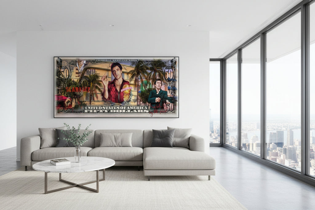 Scarface Canvas Wall Art - Authentic Tony Montana Prints | Wall ...