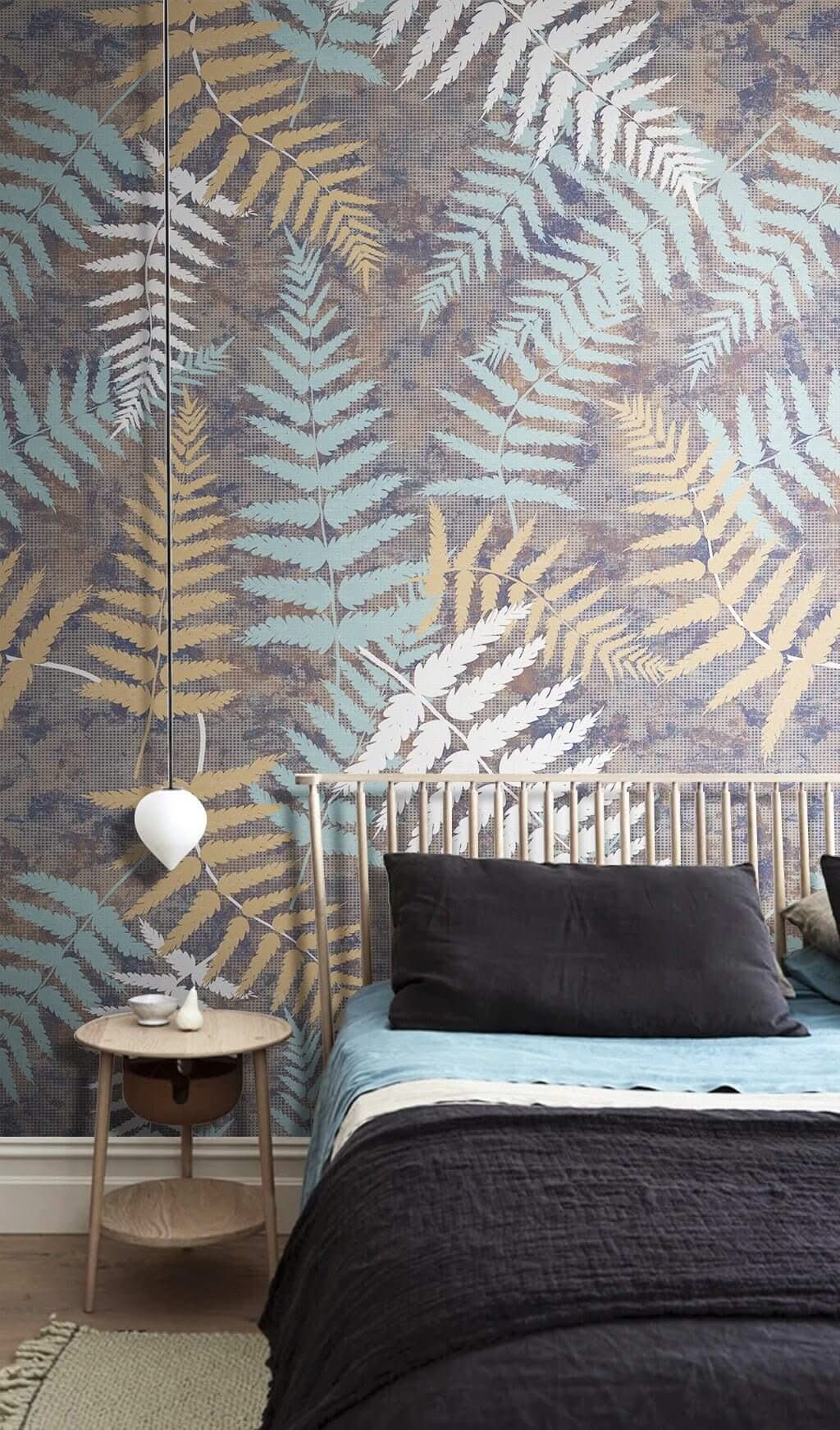 Tropical Leaves Oasis Wallpaper Mural | Flower & Leaf Wallpaper ...