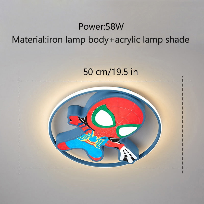 Kids Spiderman Ceiling Light | Kids Room Decor Lights – GraffitiWallArt